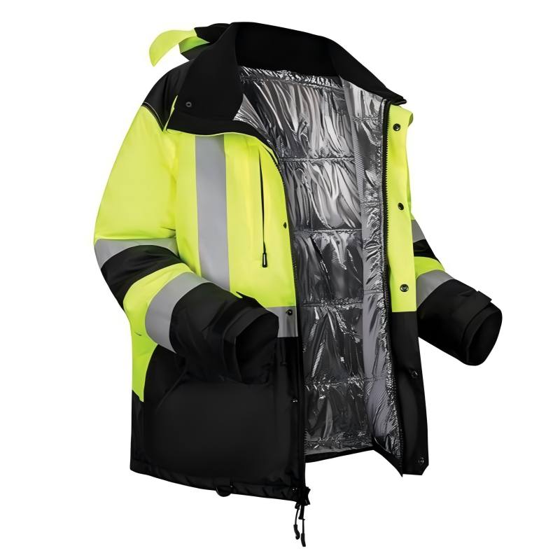 Custom Hi Vis Winter Jackets Manufacturer OEM Safety Gear